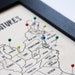 Map Push Pins, Set of 50, 100 or 200, Multi Color, Custom Map Pin ...