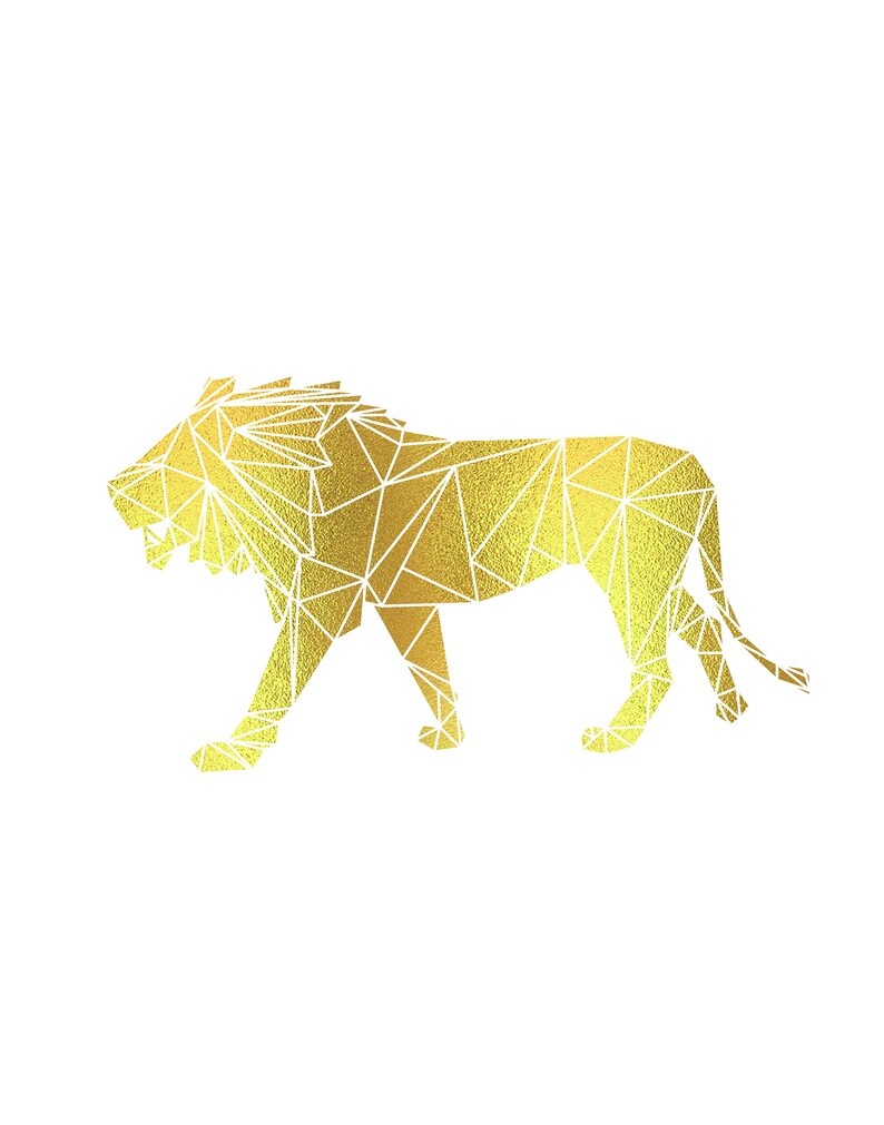 Gold Safari Nursery Decor PRINTABLE Animal Nursery Style Wall - Etsy