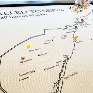 Missionary Map: Push Pin USA LDS Mission Tracker, Custom Keepsake Gift ...