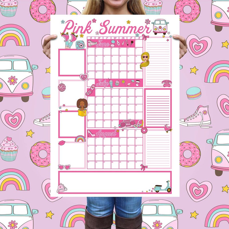 Preppy Calendar 2025 - Etsy