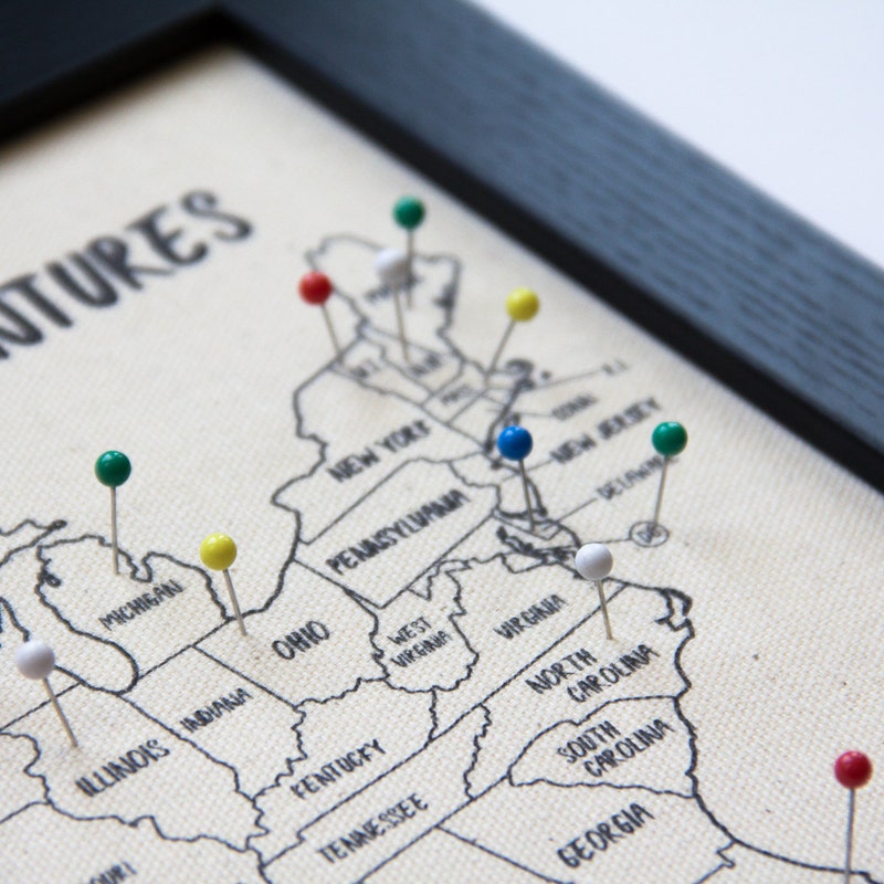 Personalised Map - Etsy