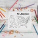 USA Our Adventures Map DIGITAL DOWNLOAD Printable, Travel Tracker ...