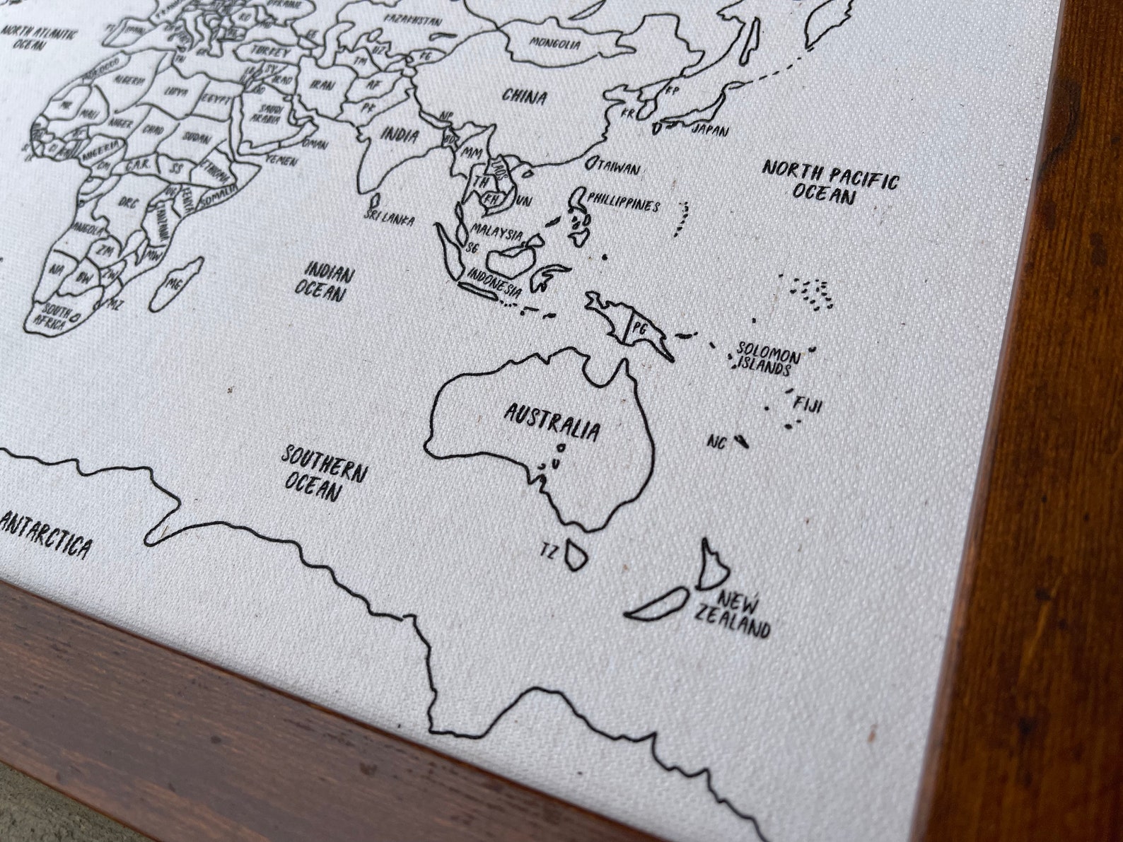 World Push Pin Personalized Map Custom Push Pin Map Travel - Etsy