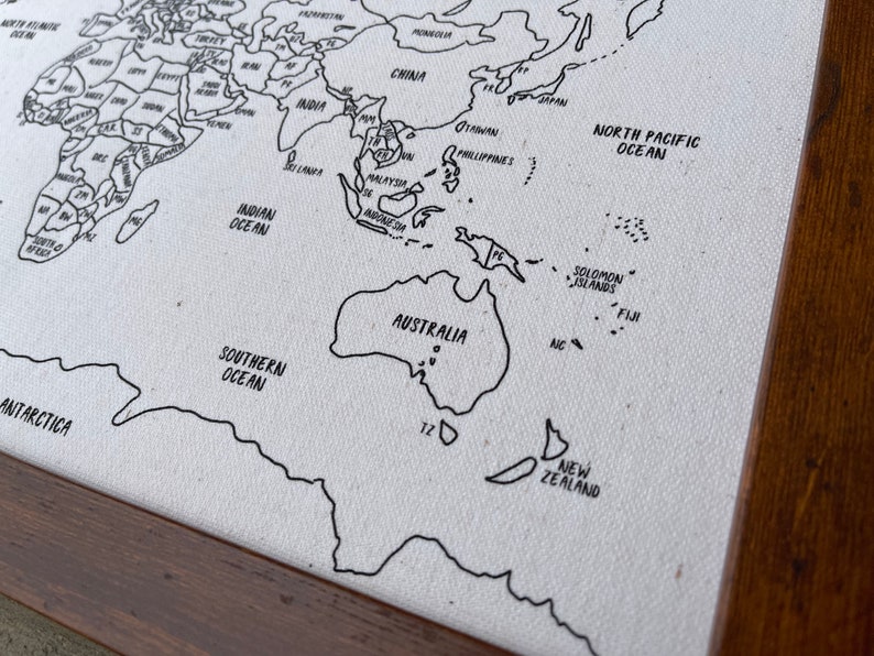 World Push Pin Personalized Map Custom Push Pin Map Travel - Etsy