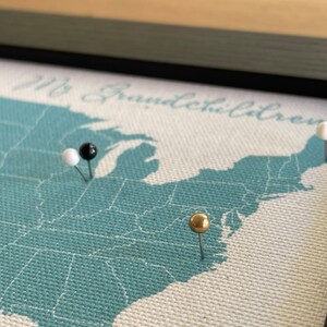 Custom Mini Push Pin USA Map, Small Map, Travel Tracking, Cotton Gift ...