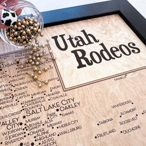Rodeo Push Pin Map: Personalized Western Wall Decor, Major Rodeos in ...