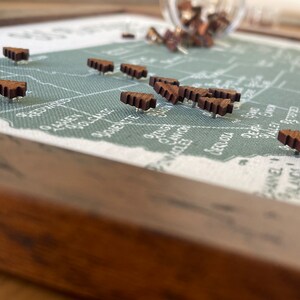 Wooden Pine Tree Push Pins: US Map Tacks, Office Decor, Handmade in the ...