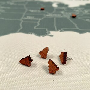 DIY National Park Push Pin Map With Tree Push Pins Great - Etsy