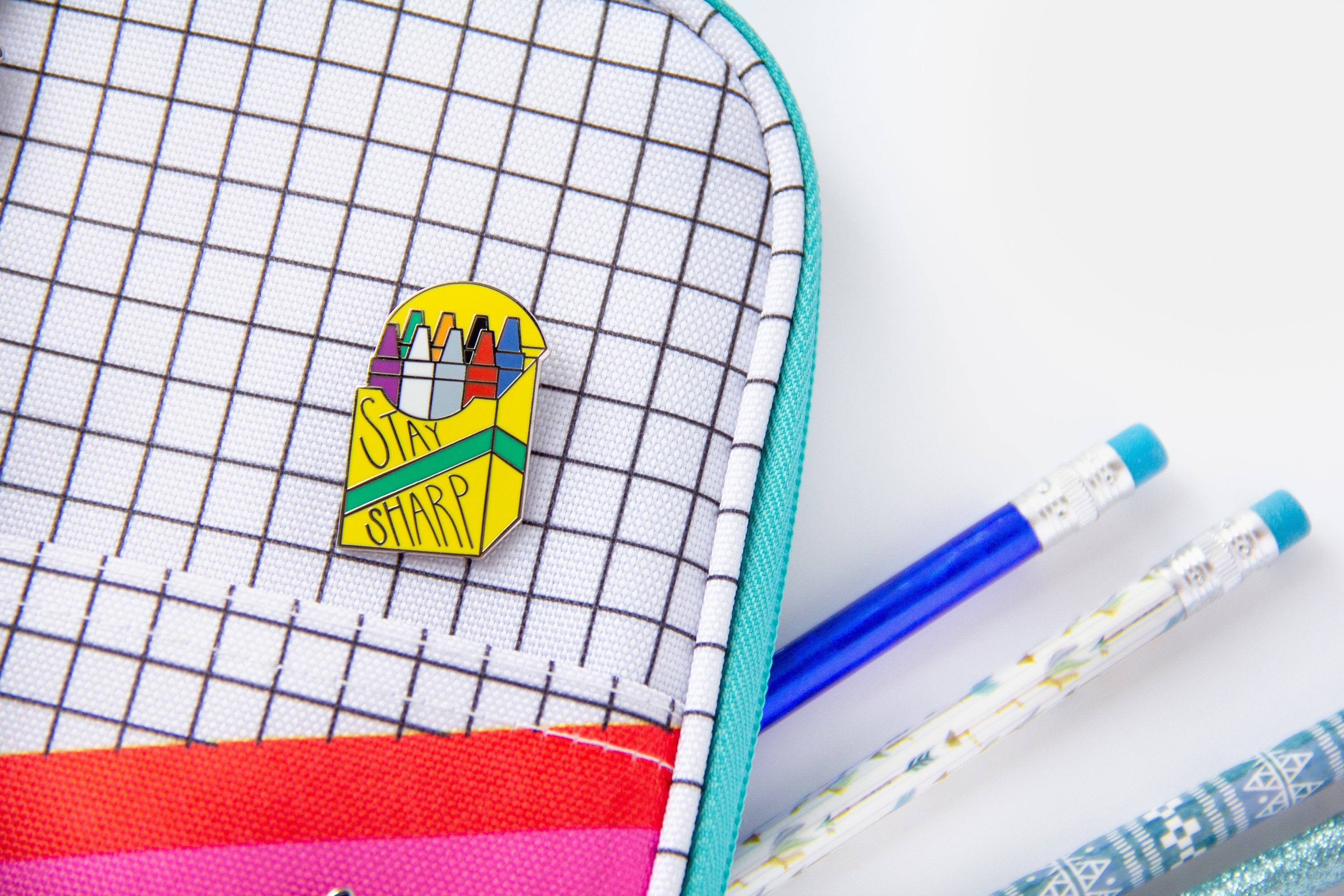 Teacher Enamel Pin, Backpack Pins, Crayon Enamel Pin, Positive Pins ...