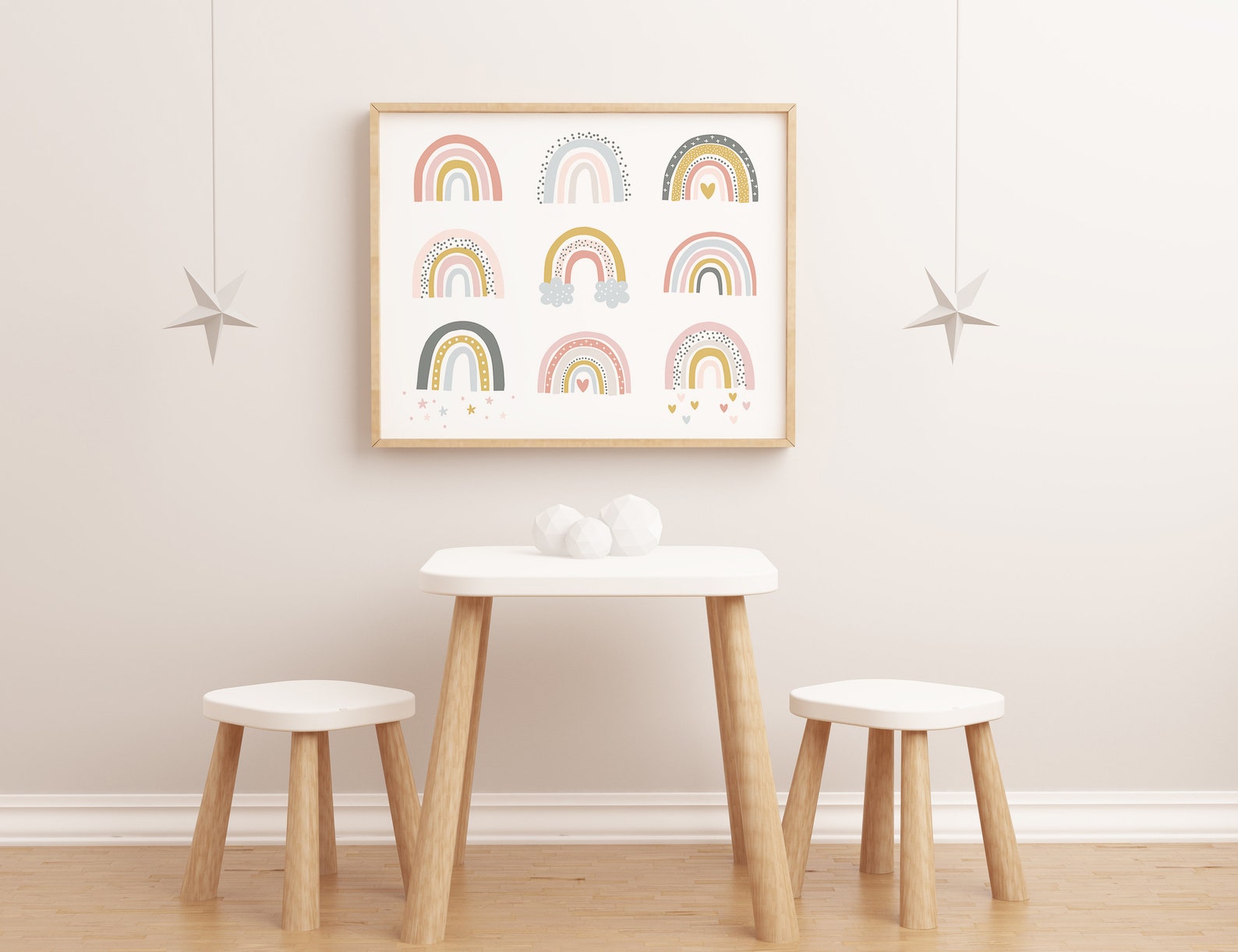ABC Rainbow Nursery Print Set of 9 Nursery Decor Nursery | Etsy