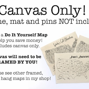 DIY National Park Push Pin Map With Tree Push Pins Great - Etsy
