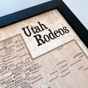 Rodeo Push Pin Map: Personalized Western Wall Decor, Major Rodeos in ...