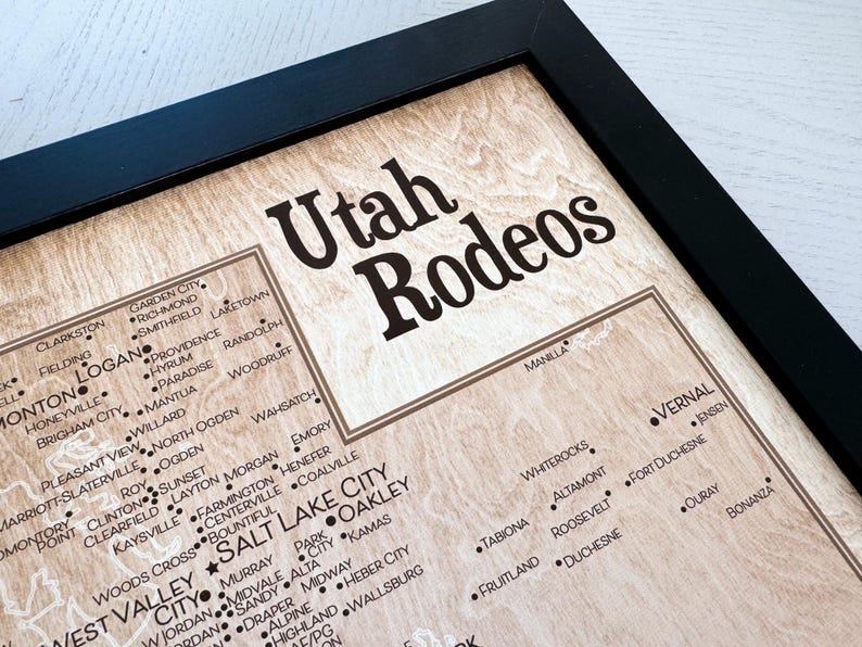 Rodeo Push Pin Map: Personalized Western Wall Decor, Major Rodeos in ...