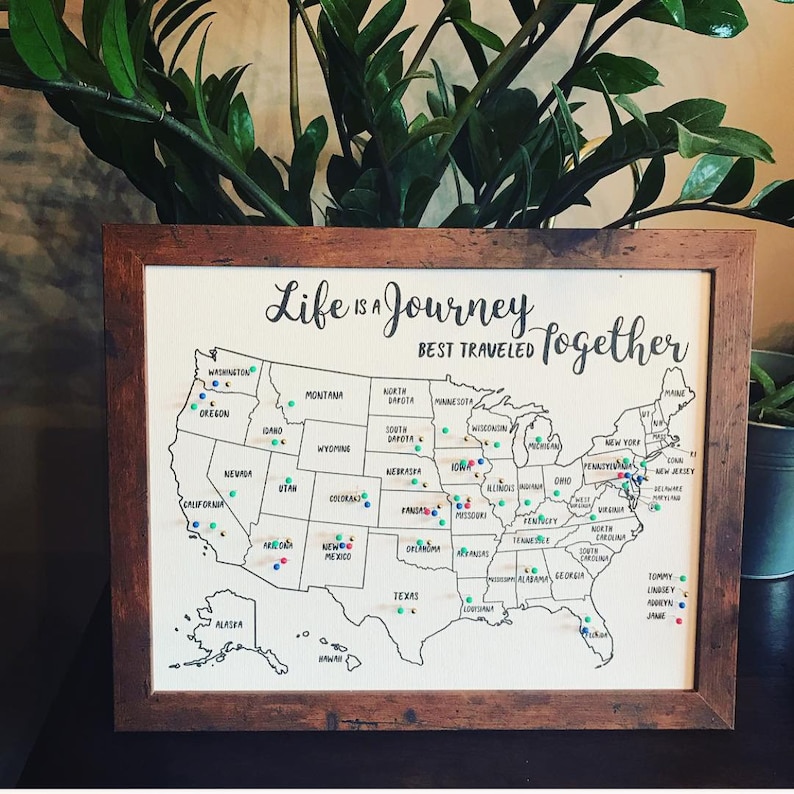 Map Push Pins Set of 50 100 or 200 Multi Color Custom Map - Etsy