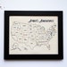 DIY Kit Push Pin Map, US Map With Push Pins, Travel Map Tracker, United ...