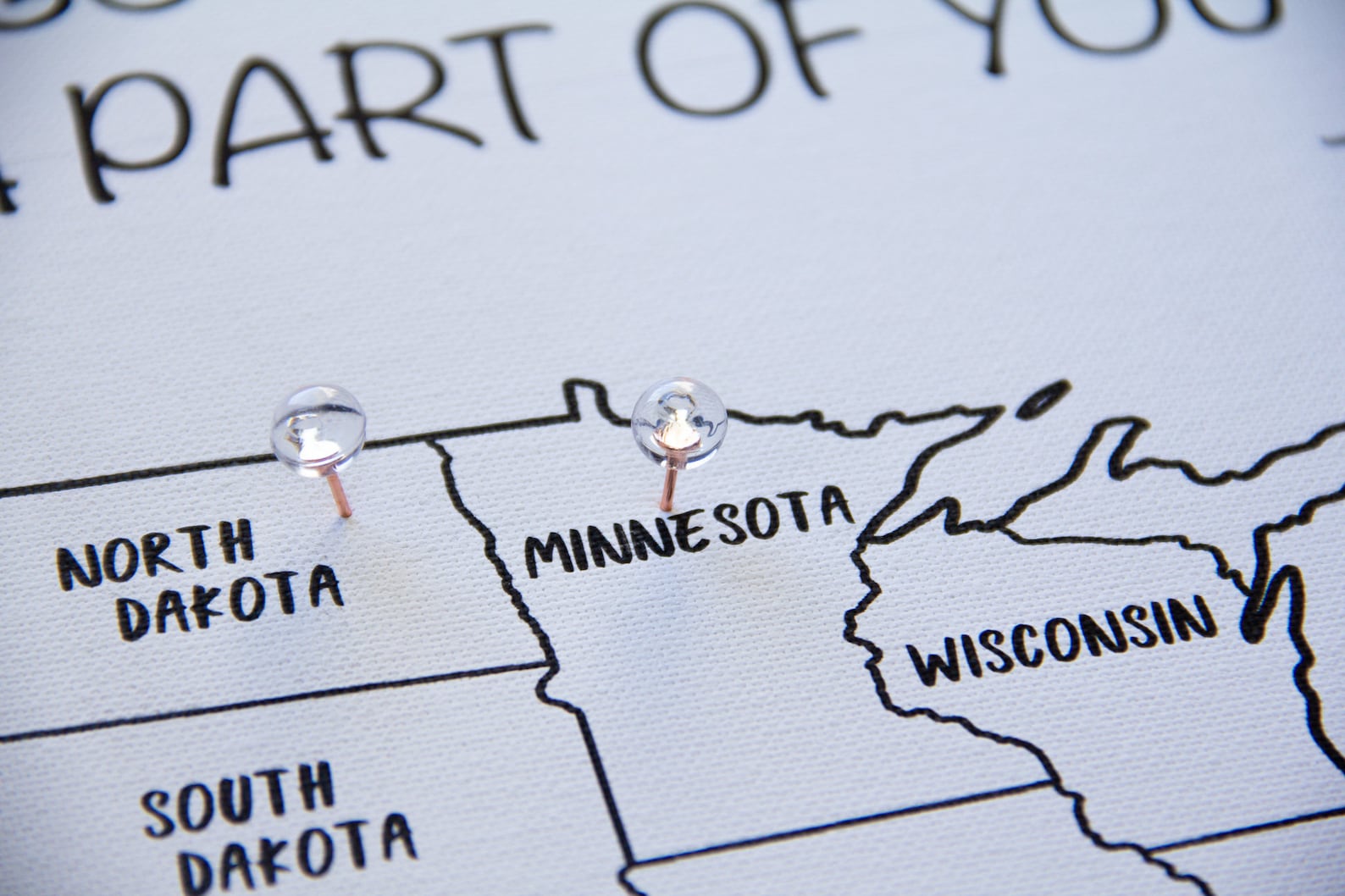 Map Push Pins Set of 50 100 or 200 Multi Color Custom Map - Etsy