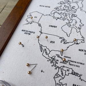 World Push Pin Personalized Map, Custom Push Pin Map for Travels ...