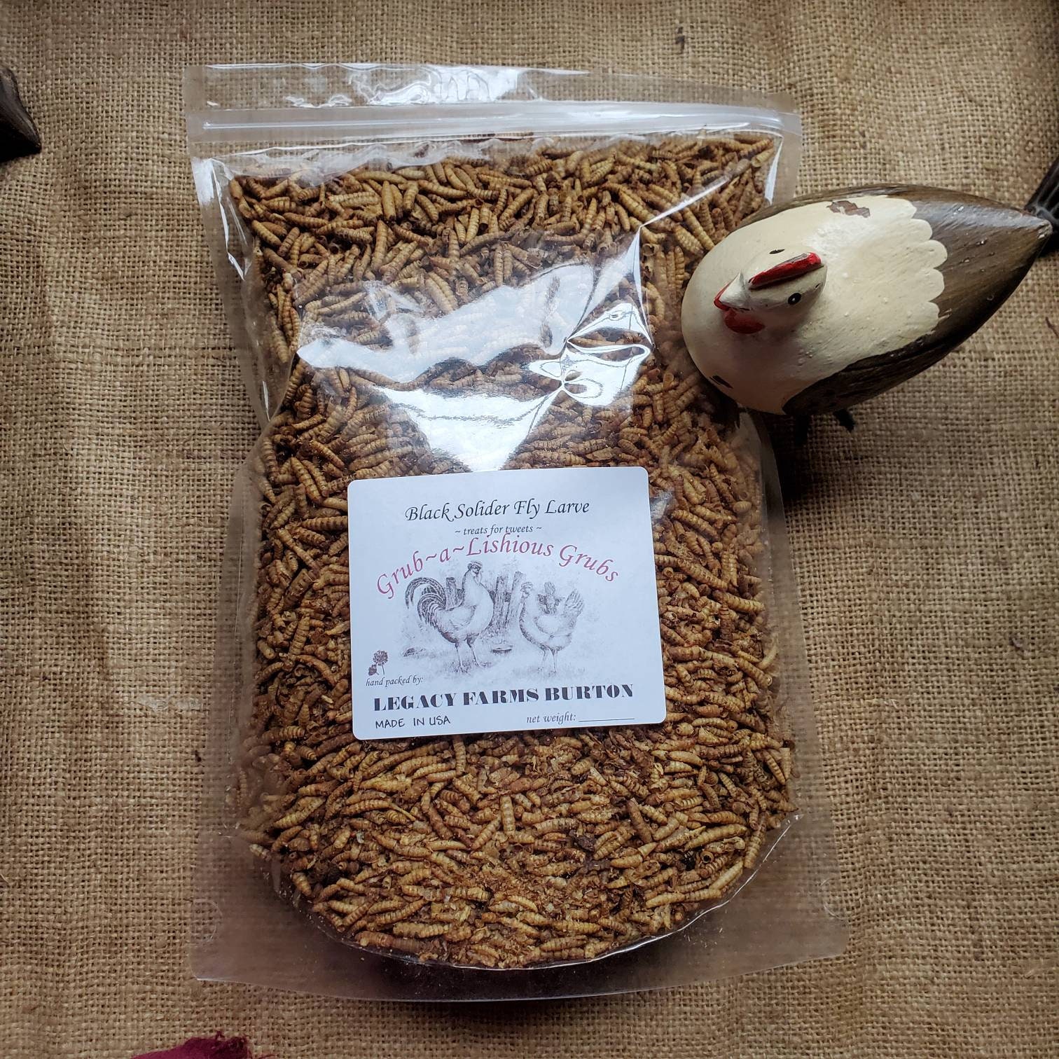 Black Solider Fly Larva ~ Grub-a-lishious Grubs ~ Treats for Chickens ...