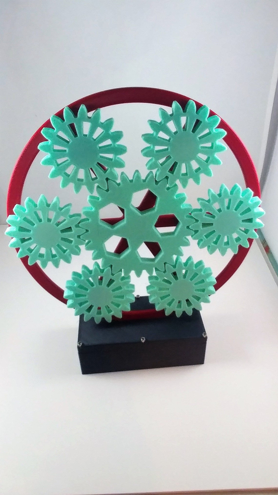 12 Living Gear Desk Art 3D Printed Motorized Gears - Etsy