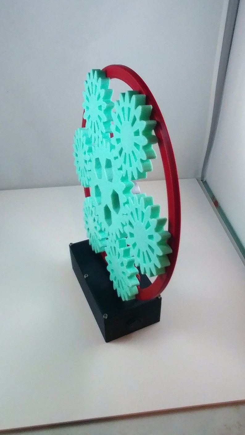 12 Living Gear Desk Art 3D Printed Motorized Gears - Etsy