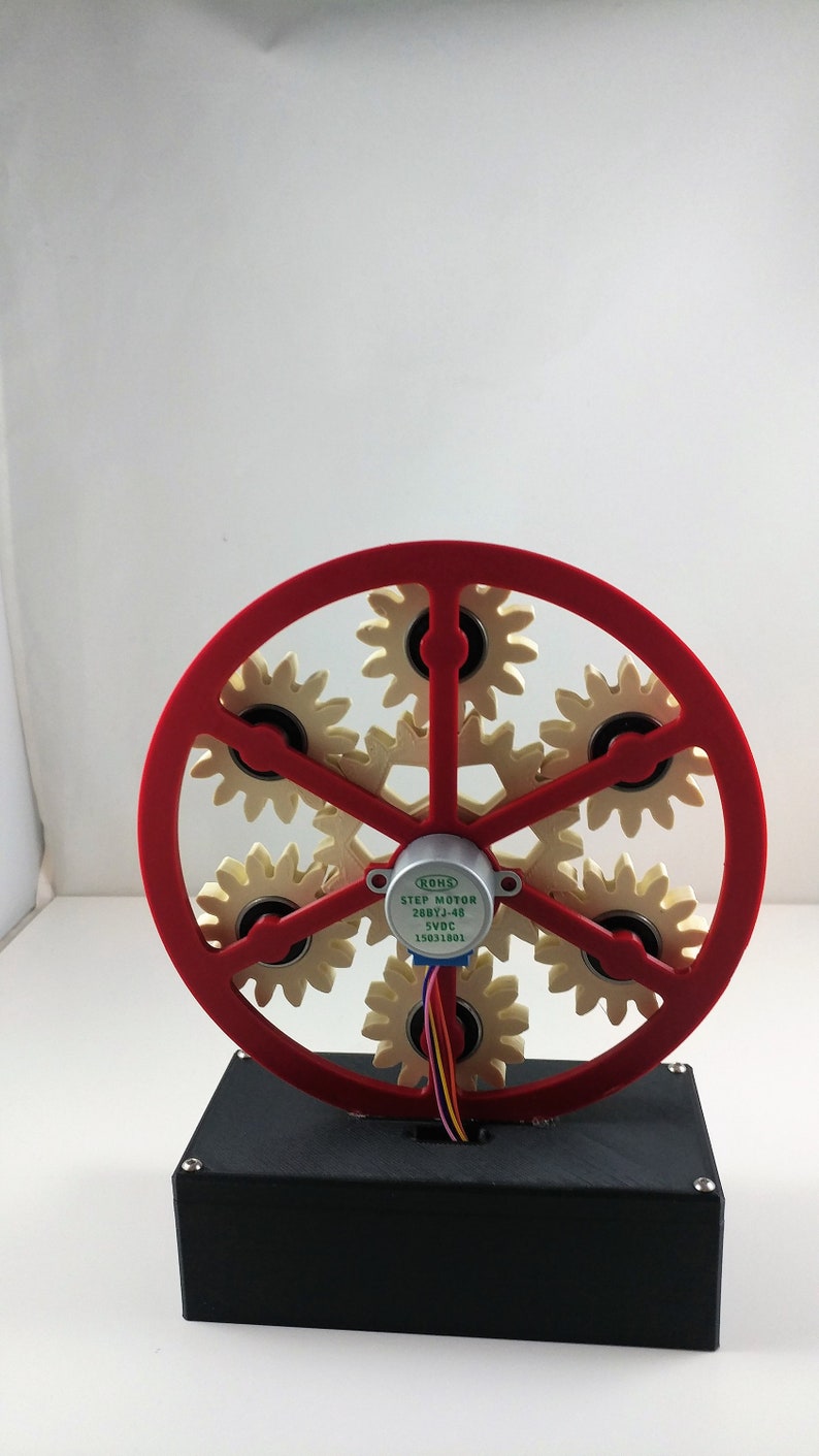 8 Living Gear Desk Art 3D Printed Motorized Gears - Etsy