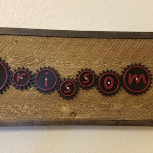 Living Gear Art 3D Printed Gears and Hand Made Wooden Frame great ...