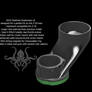 Dustimator © for Onefinity Elite W/ Z-20 Axis & Makita RT0701C- (with ...