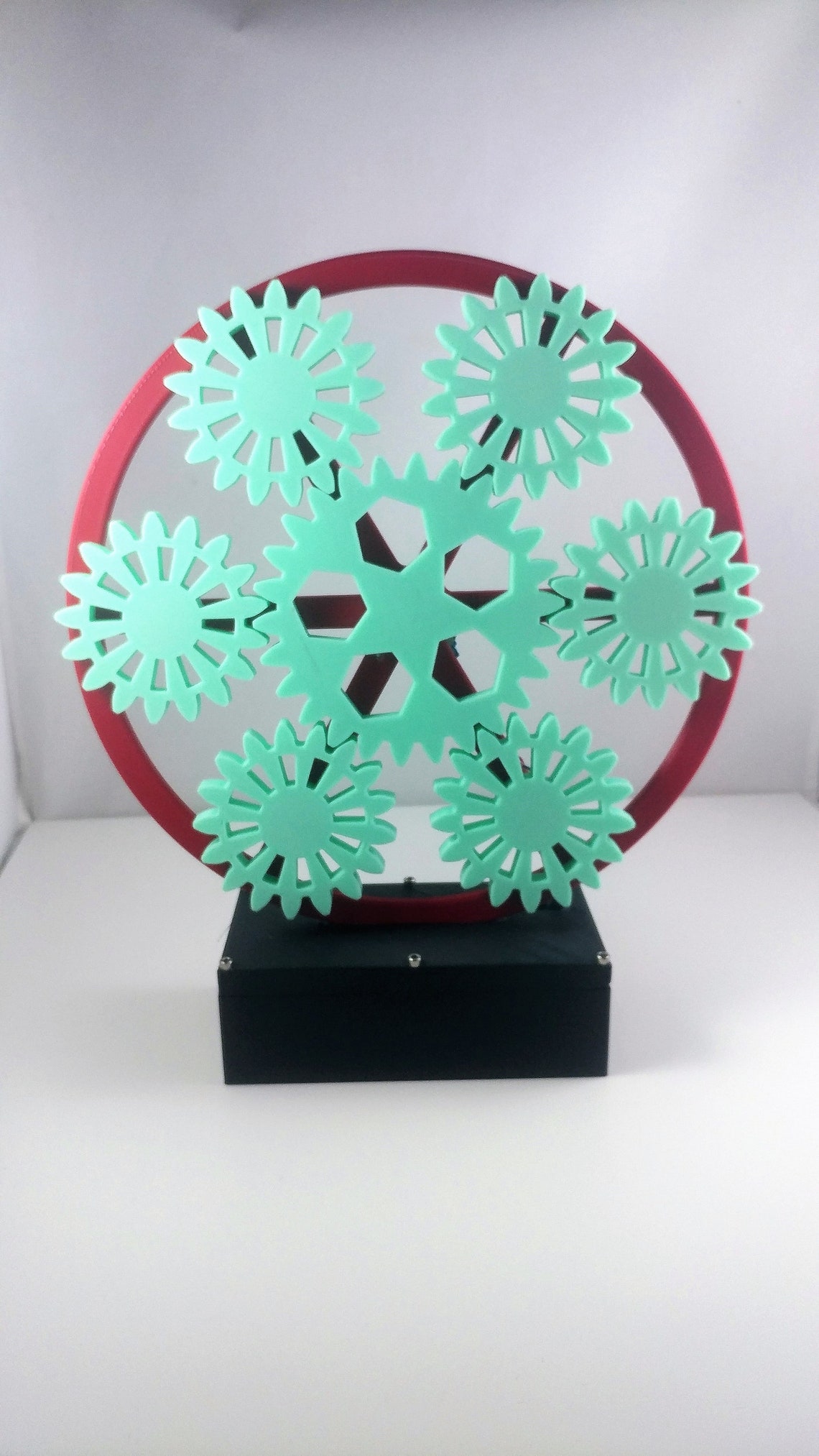 12 Living Gear Desk Art 3D Printed Motorized Gears - Etsy