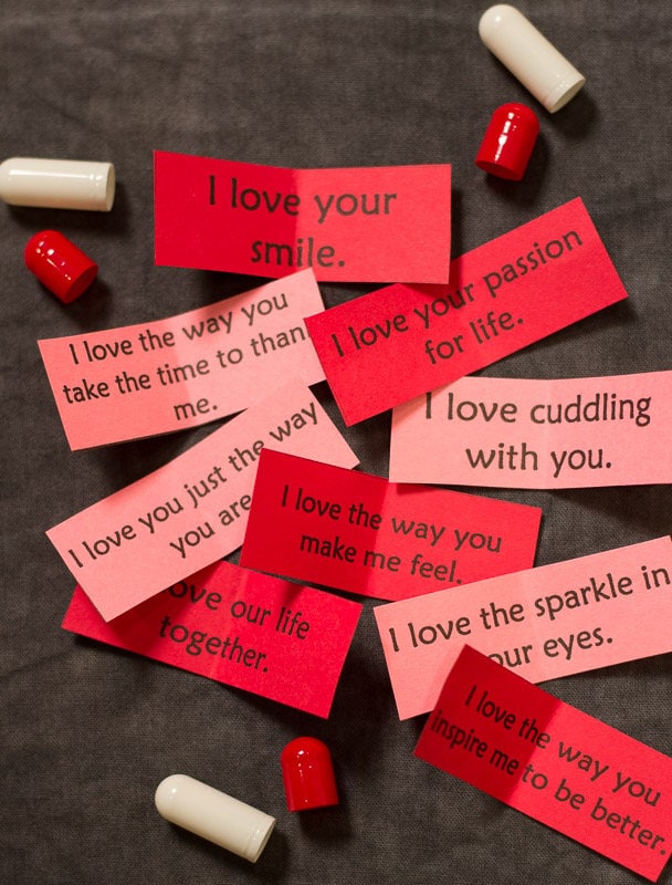 Personalized Love Pills, Secret Love Messages, 100 Reasons I Love You ...