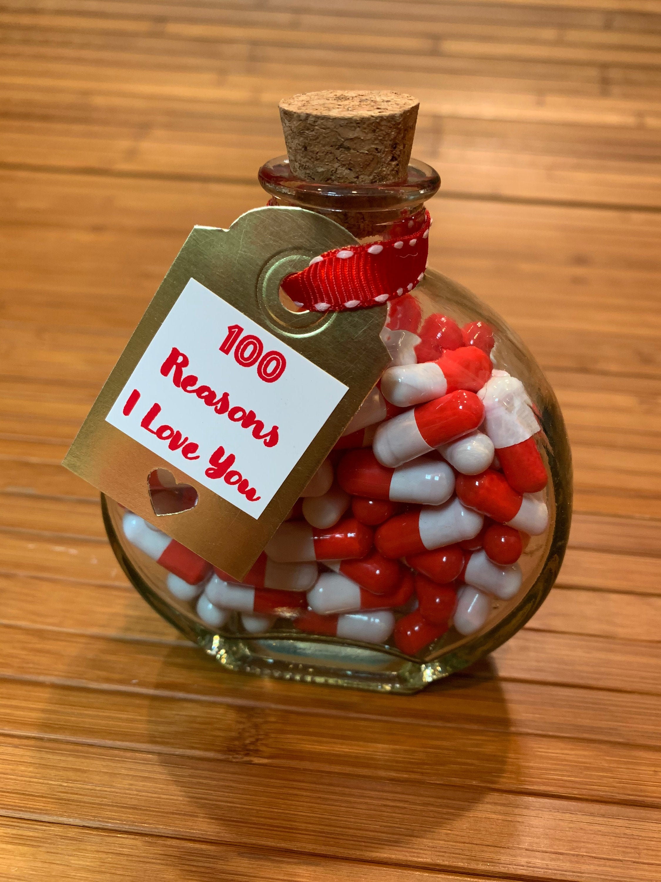 Love Messages in a Jar/ Personalized Love Pills/ 100 Reasons I | Etsy