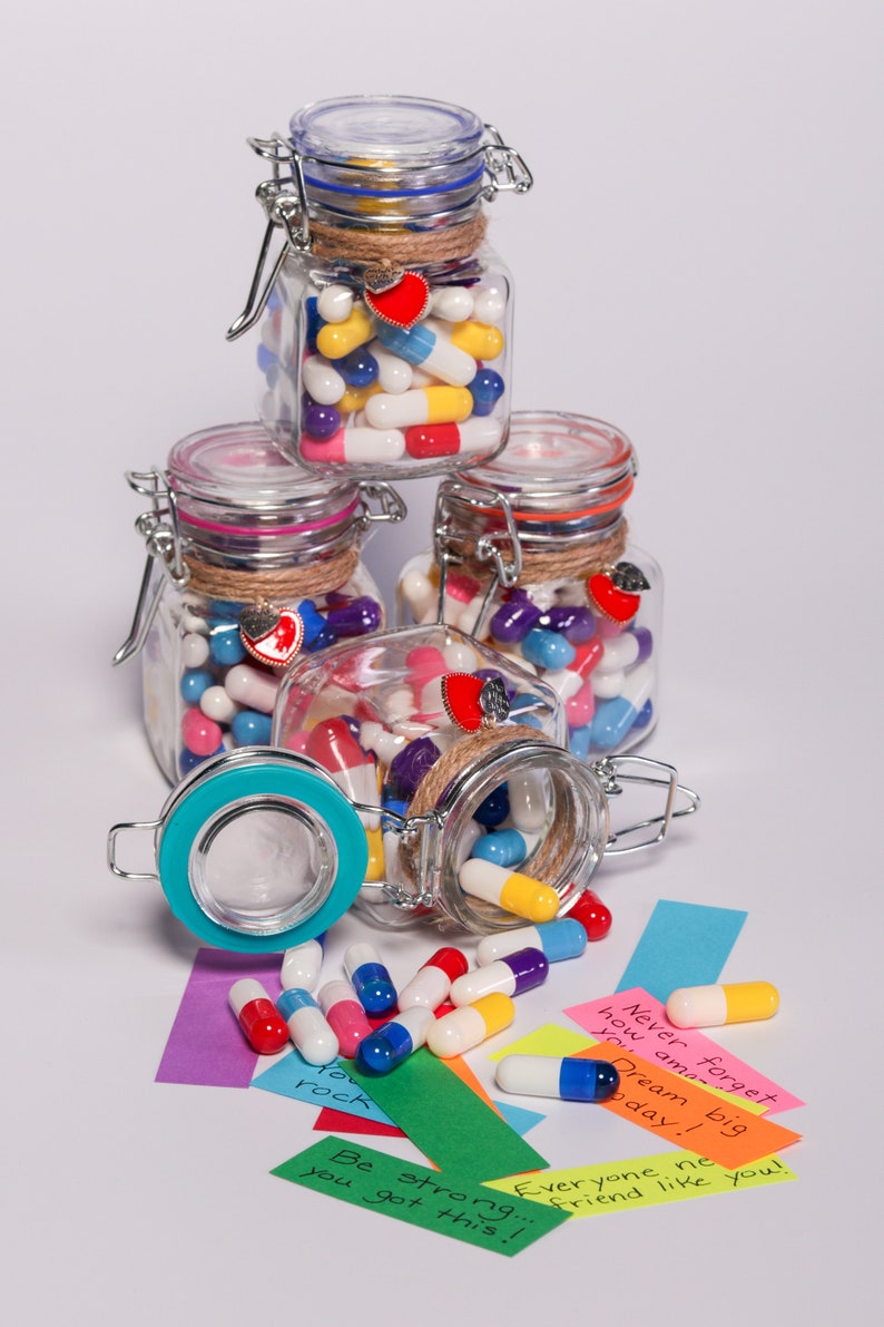 50 Messages in A Bottle/ A Daily Dose/ Capsules for Friendship, Love ...