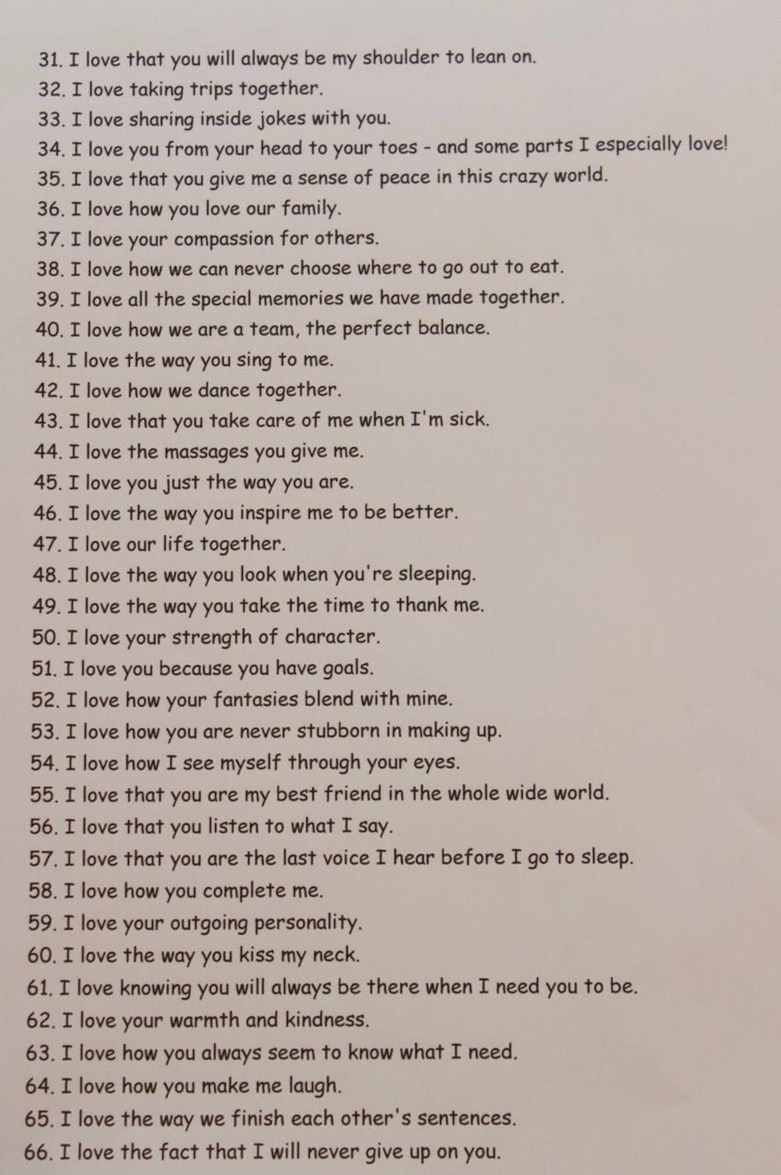 Personalized Love Pills, Secret Love Messages, 100 Reasons I Love You ...