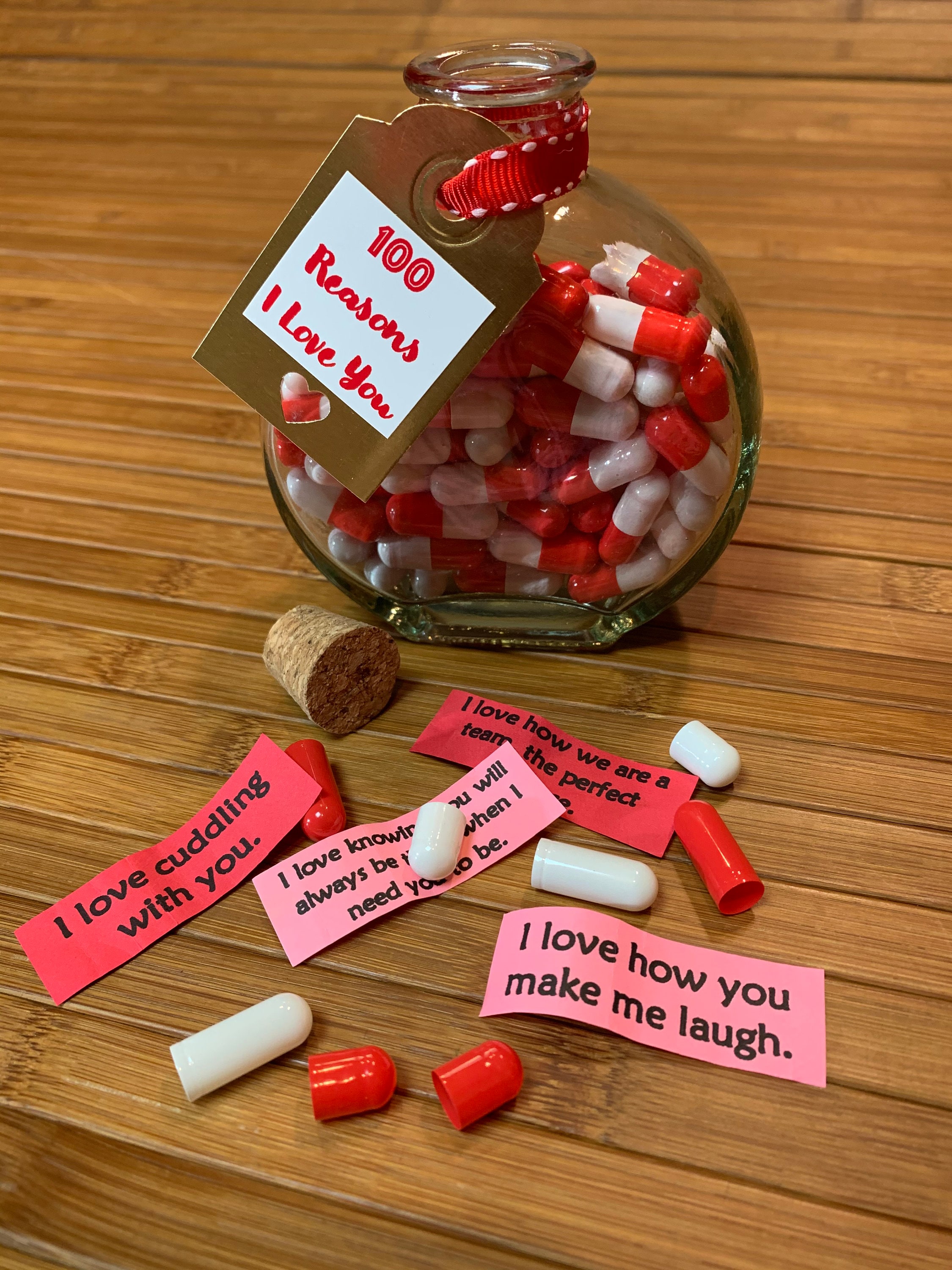 Personalized Love Pills, Secret Love Messages, 100 Reasons I Love You ...