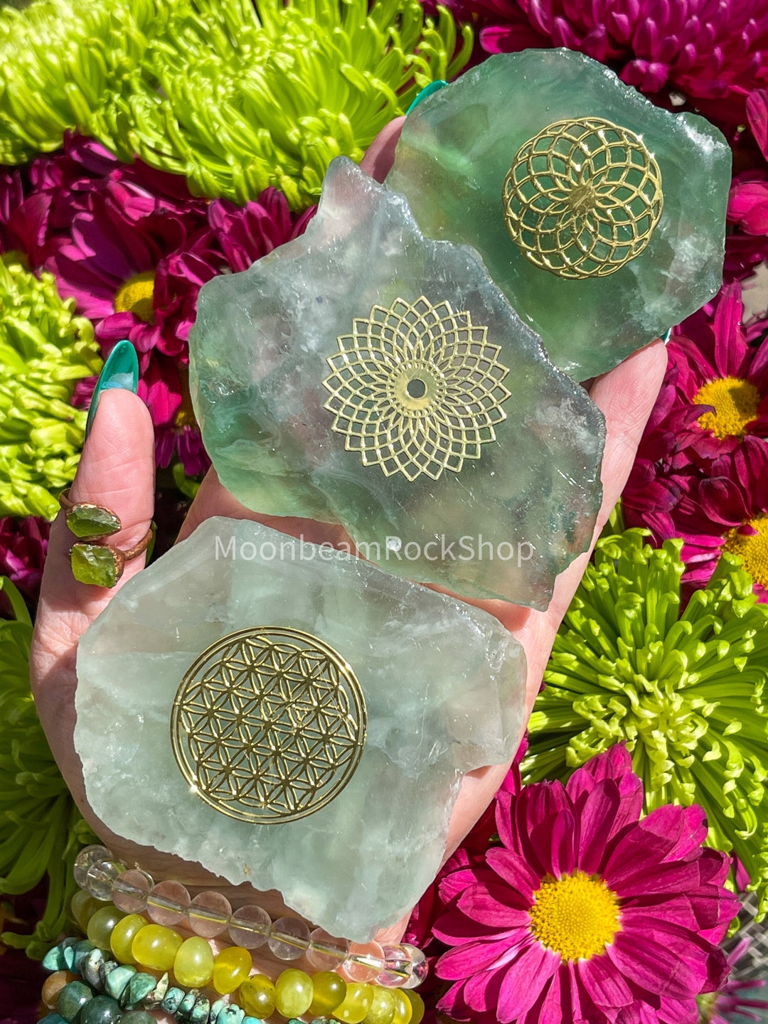 Fluorite Sacred Geometry (you Choose) - Etsy