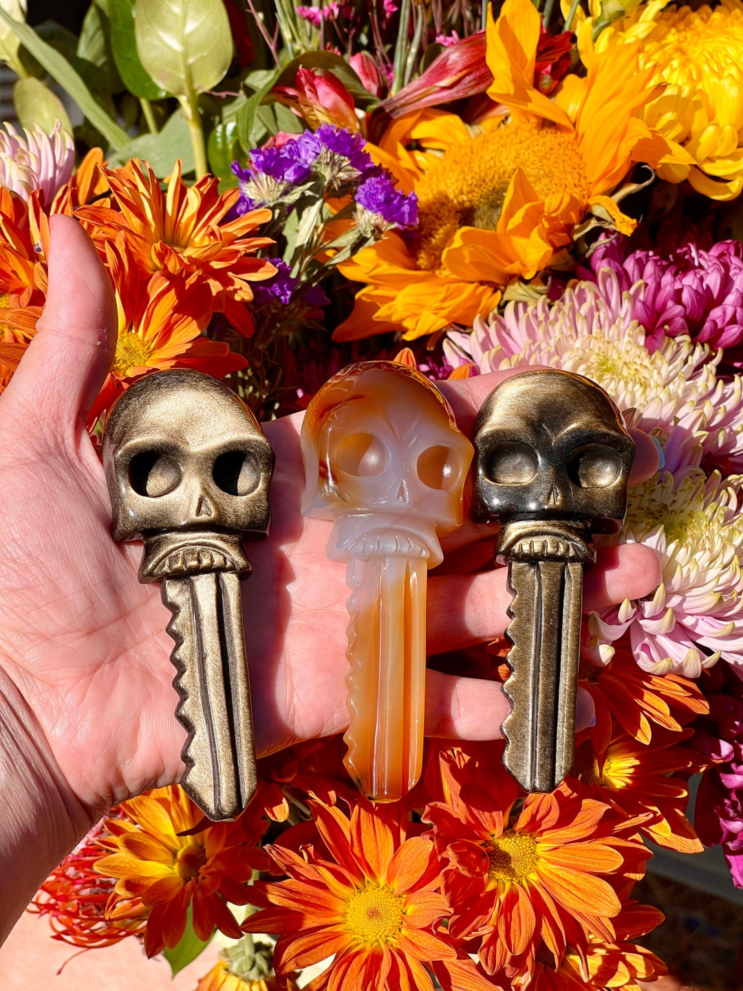Crystal Skull Skeleton Key: Hekate Altar Decor - Etsy