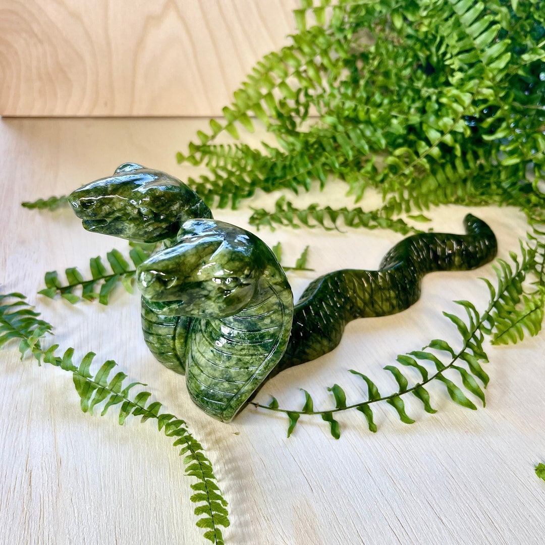 Green Jade Snake | Cobra | 2 Headed Snake Serpent | Christmas Gift ...