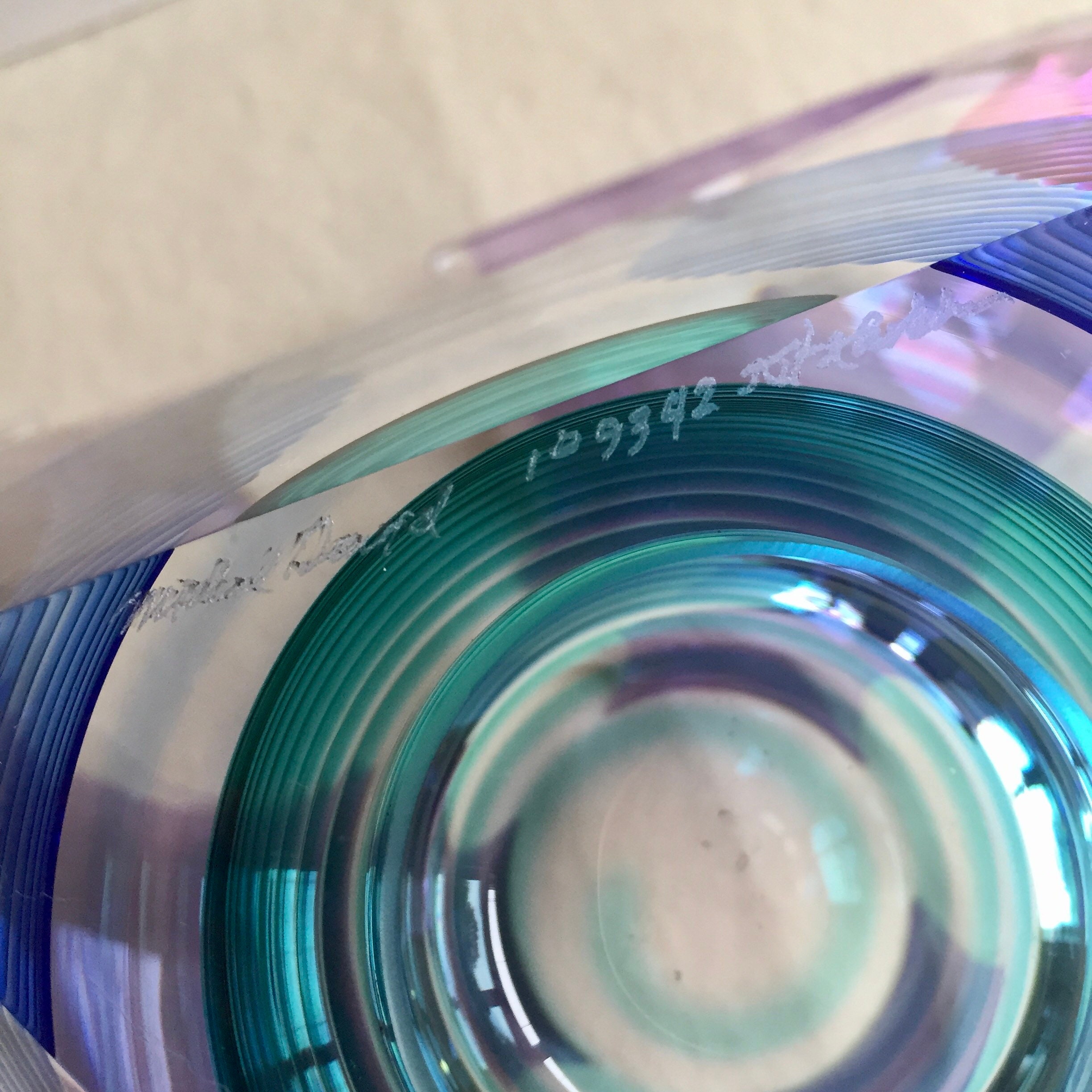 Blake Street Glass Vortex Bowl: Signed Art Glass Sculpture - Etsy