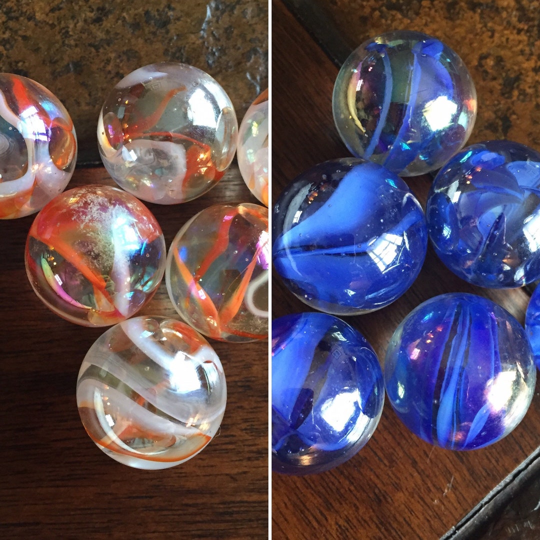 Set of 6 Glass Marbles 20mm - Etsy