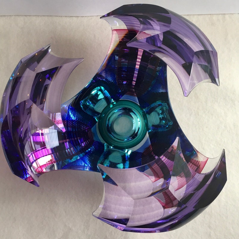 Blake Street Glass Vortex Bowl: Signed Art Glass Sculpture - Etsy