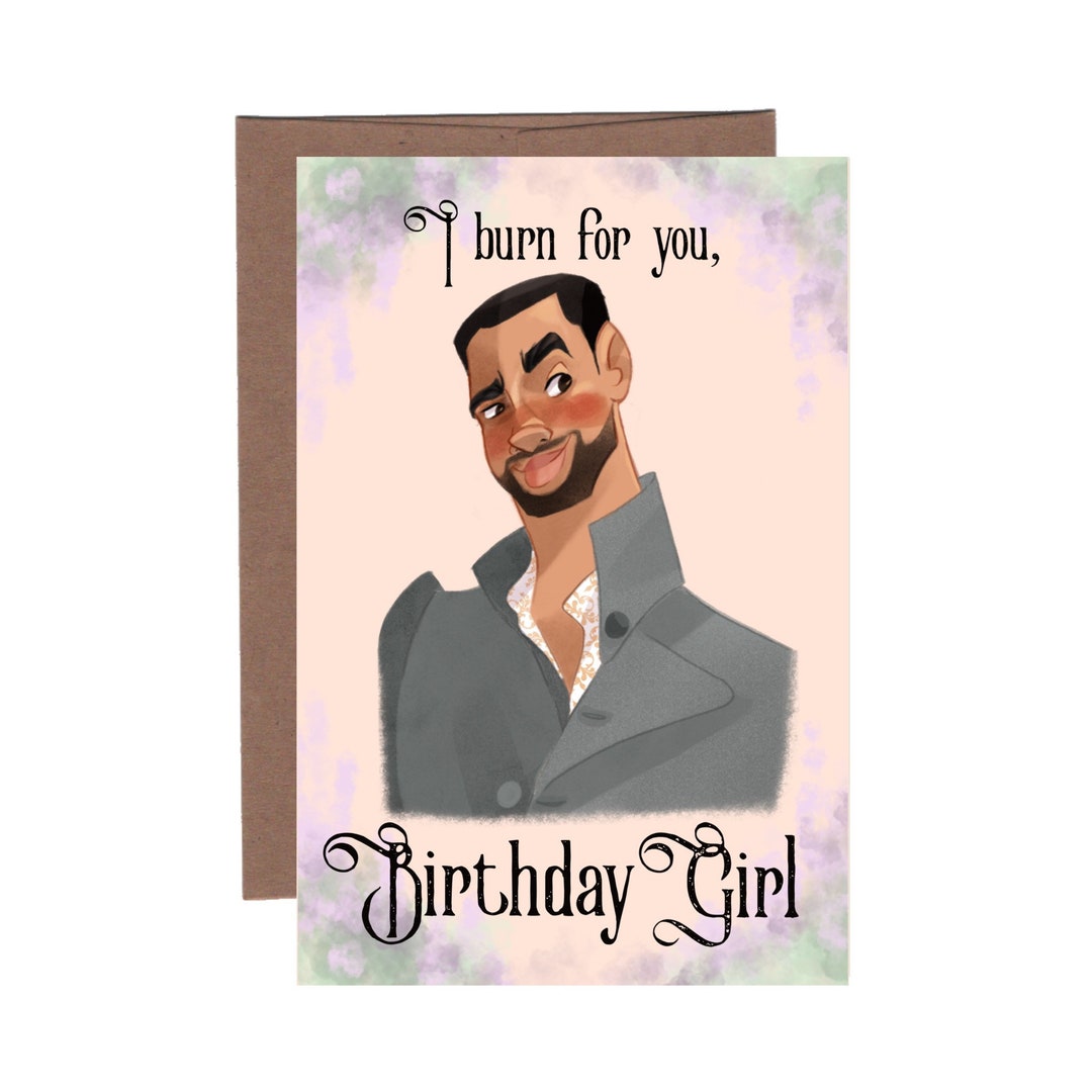 The Duke of Hastings Funny Birthday Card Illustration Inspired by ...