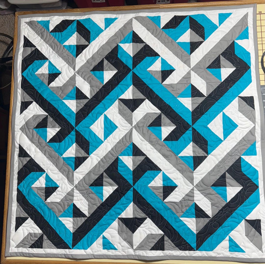 Quilt, Woven Pattern, Baby Size 40x40 - Etsy