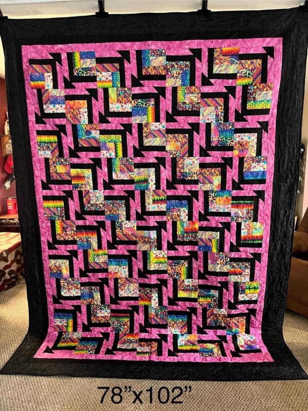 Quilt, Hot Flashes Pattern, Full Size 78x102 - Etsy