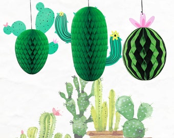 Cactus Party Decor - Etsy