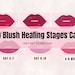 Lip Blush Template, Lip Blush Stages of Healing, Editable Semi ...