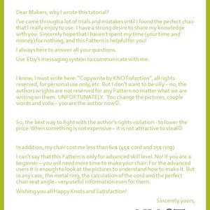 Hanging Chair Pattern, Downloadable Tutorial, Macrame DIY - Etsy