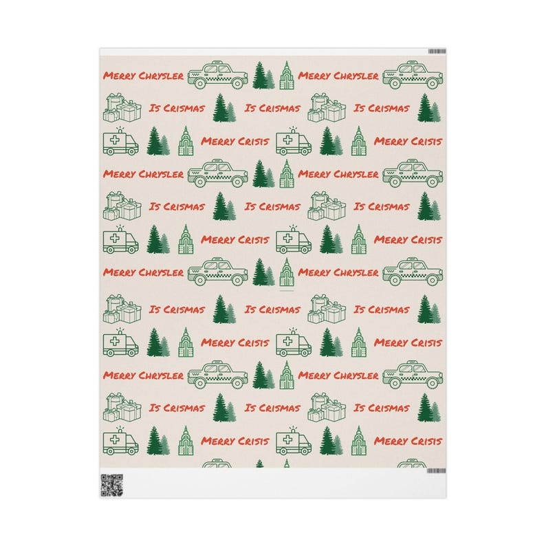 Merry Crisis Wrapping Paper | Multiple Sizes - Etsy