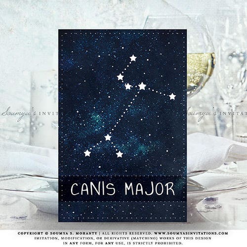 Constellation Wedding Table Numbers Star Galaxy Celestial - Etsy