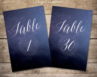 Constellation Star Celestial Table Numbers Galaxy Astronomy | Etsy