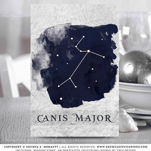 Constellation Star Wedding Table Numbers Celestial Galaxy - Etsy