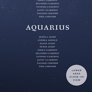 Starry Night Seating Chart Constellation Seating Chart - Etsy